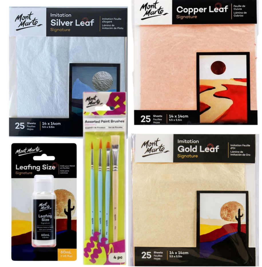 Gold Leaf Starter Kit + Adhesive | Handy Mandy – Handy Mandy Craft Store