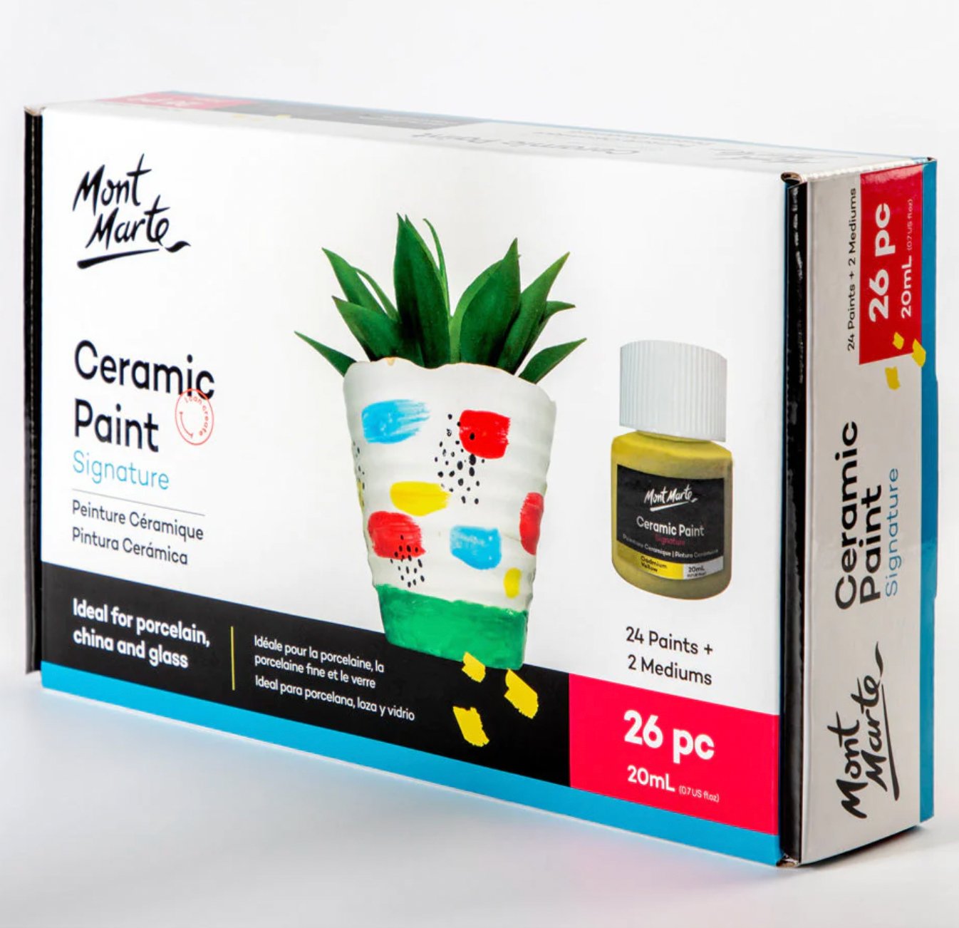 Ceramic Paint Set 26pc x 20ml | NZ Art Supplies | Handy Mandy – Handy ...