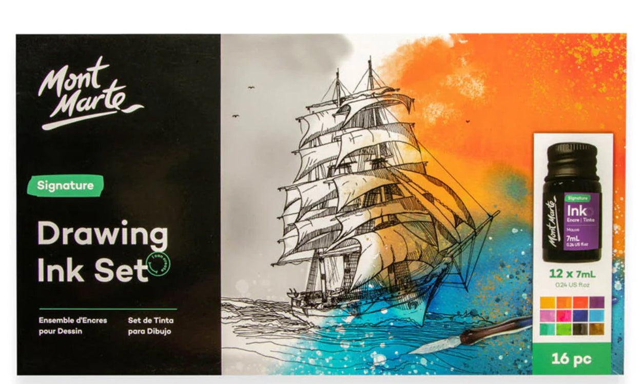 Drawing Ink Set Signature 16pc – Handy Mandy Craft Store