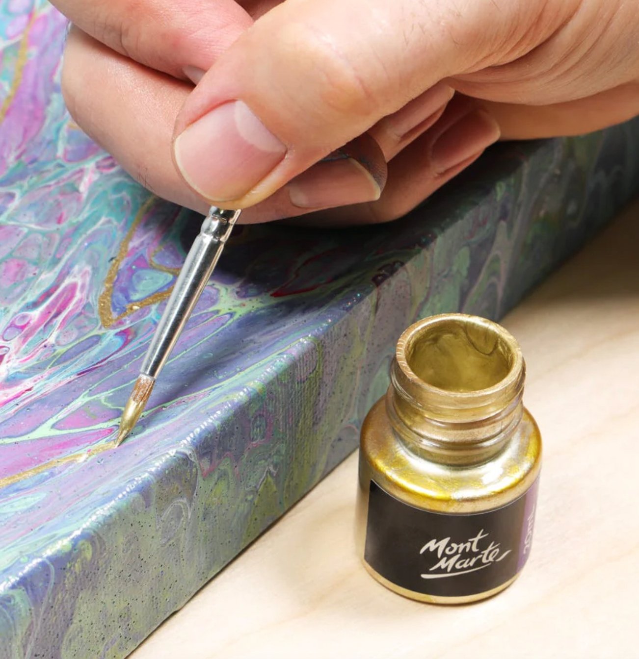 Gold Foil Paint for Artists - Rich & Shimmering – Handy Mandy Craft Store