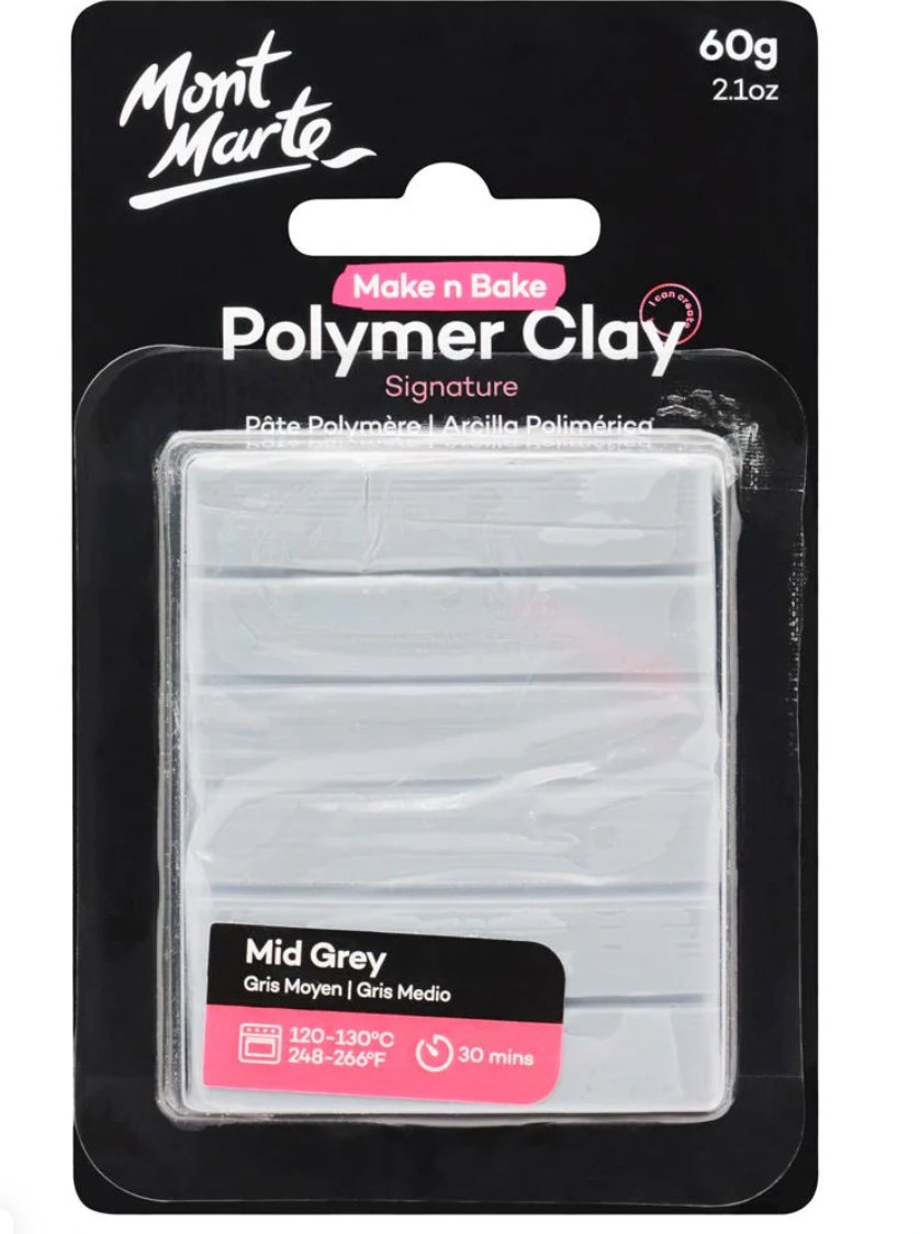 Buy Mid Grey Polymer Clay Signature 60g Online – Handy Mandy Craft Store