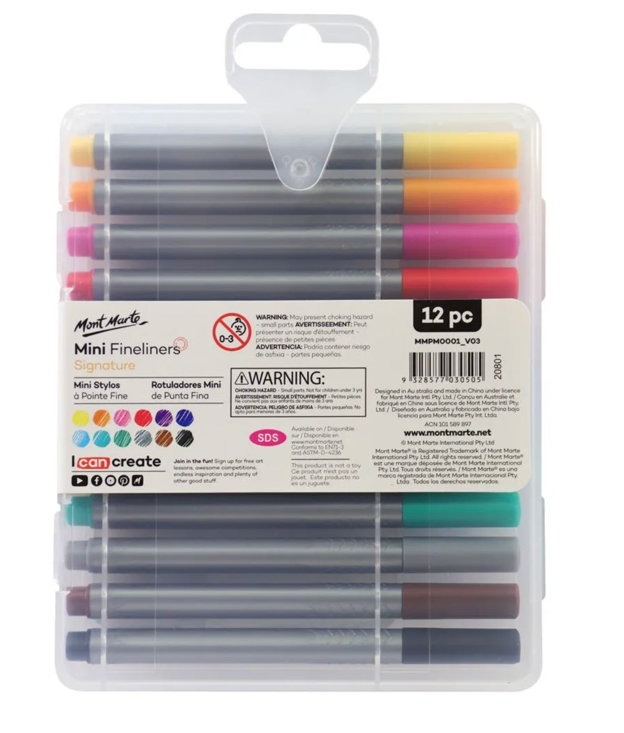 Buy Mini Fineliner Marker Signature 12pce Buy Online – Handy Mandy ...