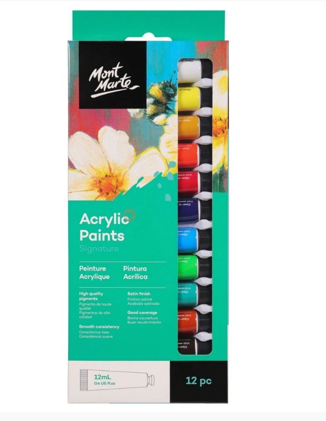 Mont Marte Acrylic Paint Basics Kit - 25 pieces – Handy Mandy Craft Store
