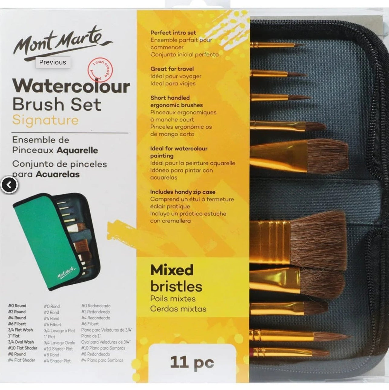 Mont Marte Watercolour Basics Kit - 25 pieces – Handy Mandy Craft Store