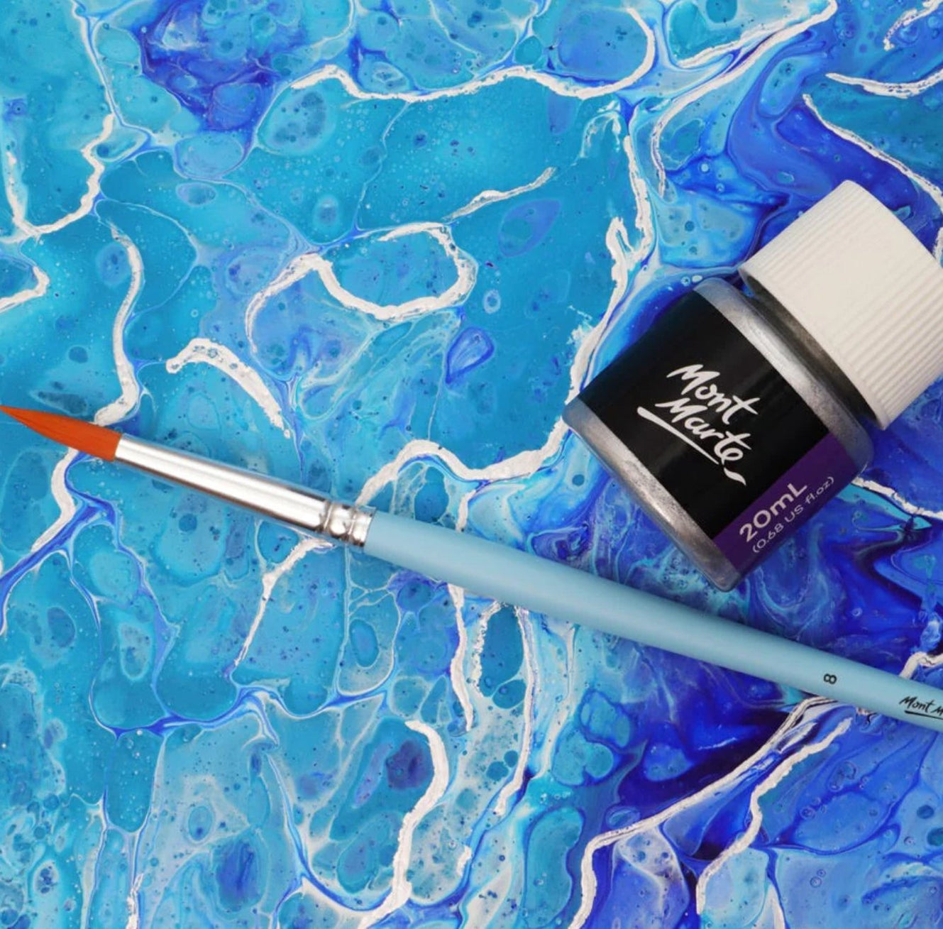 Silver Foil Paint Premium 20ml | Metallic Paint NZ | Handy Mandy ...
