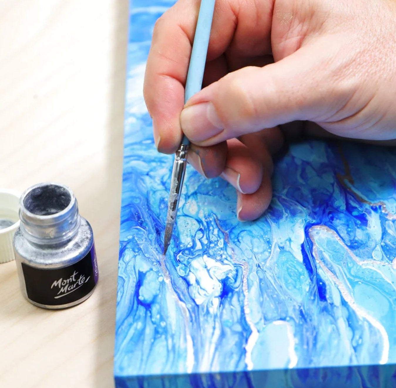 Silver Foil Paint Premium 20ml | Metallic Paint NZ | Handy Mandy ...