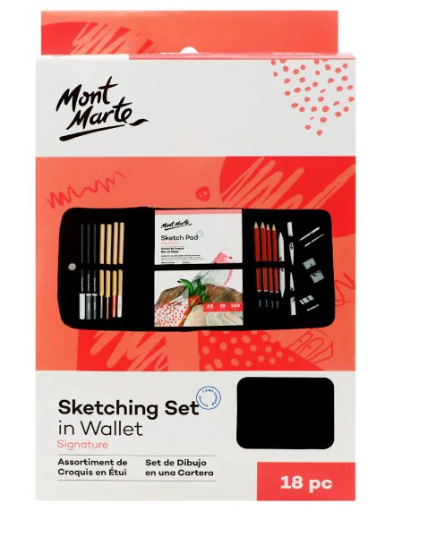 Buy Sketching Set in Wallet Signature 18pc Online – Handy Mandy Craft Store