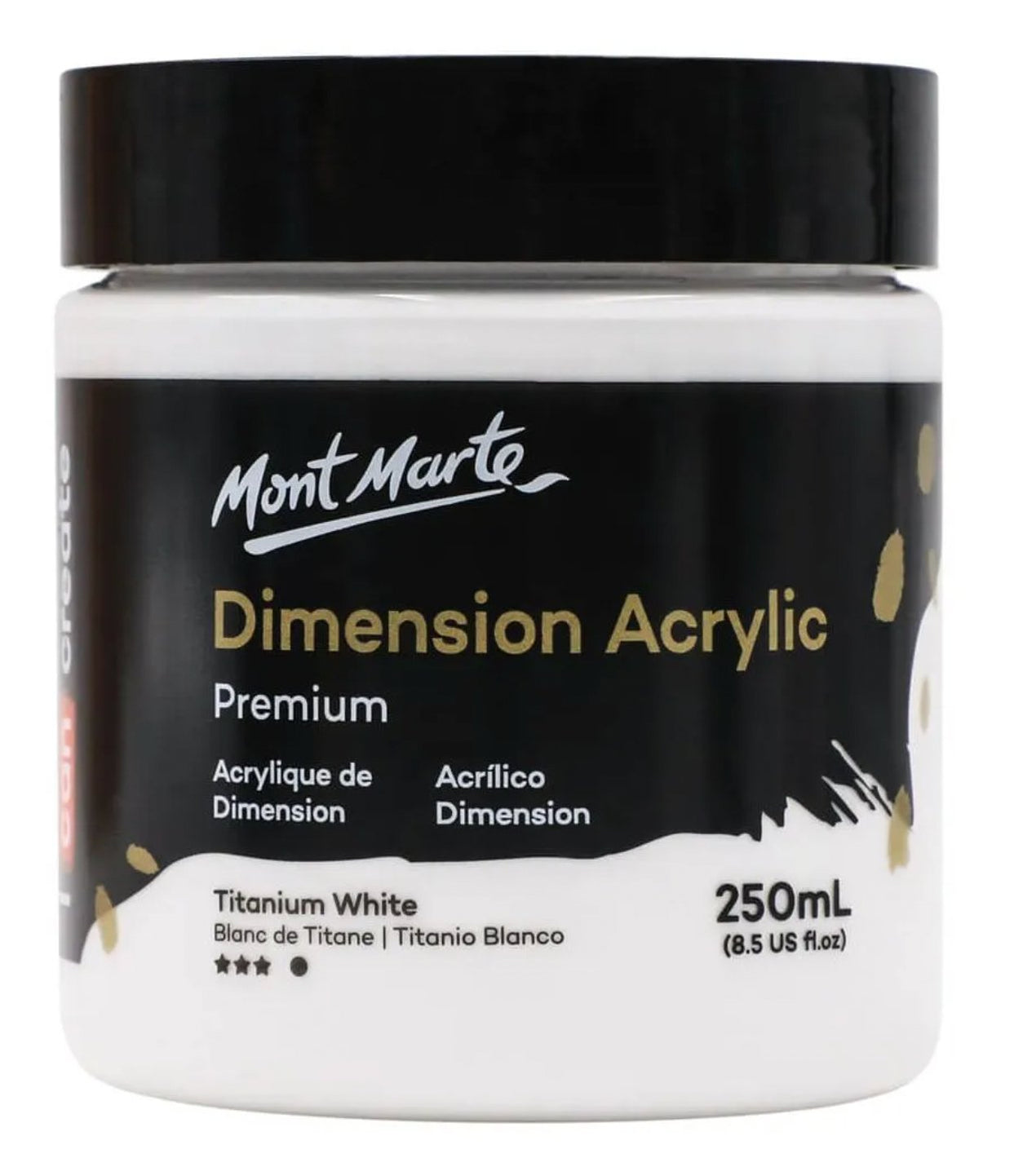 Mont Marte Dimension Acrylic Paint, High Viscosity Gloss Acrylic ...