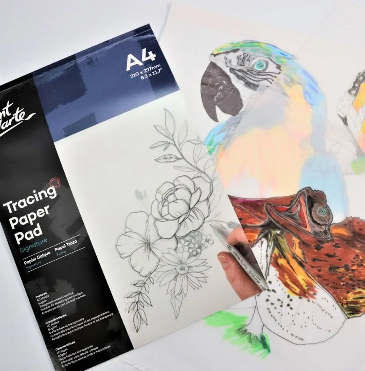 Buy Tracing Paper Signature Pad 60gsm A4 40 Sheet Online – Handy Mandy ...